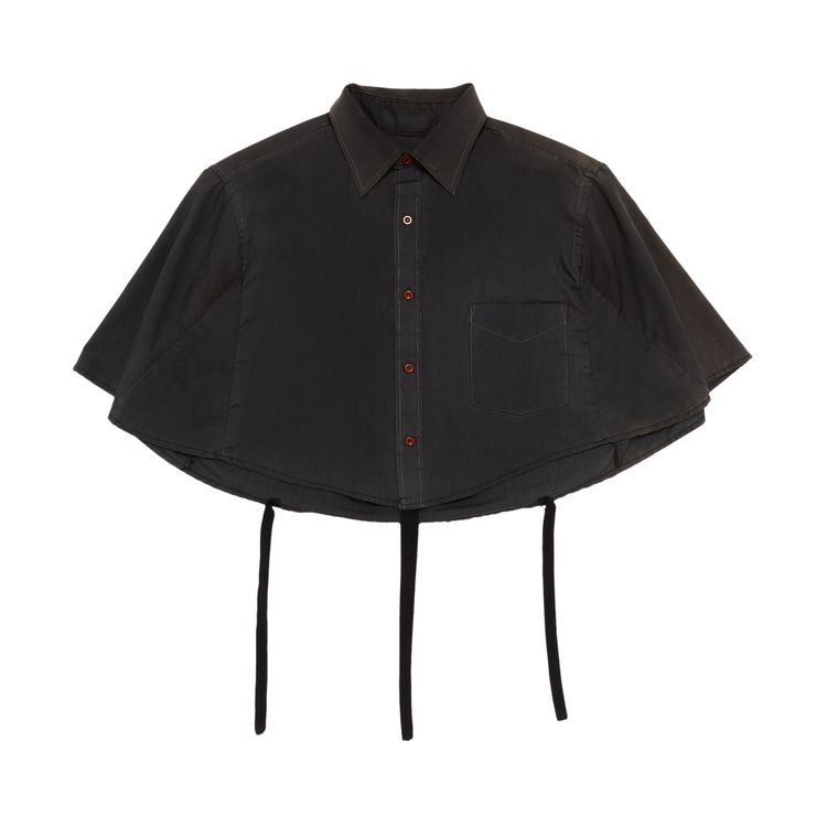 Buy Maison Margiela Artisanal Cut-Off Button Up Shirt 'Black' - 0063 ...