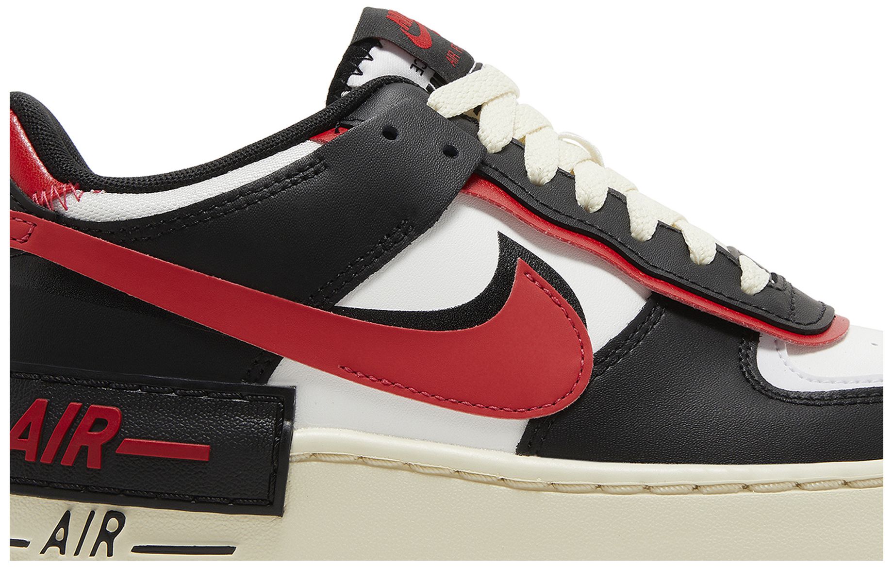 Buy Nike Wmns Air Force 1 Shadow 'Black University Red' - DR7883 102 | GOAT