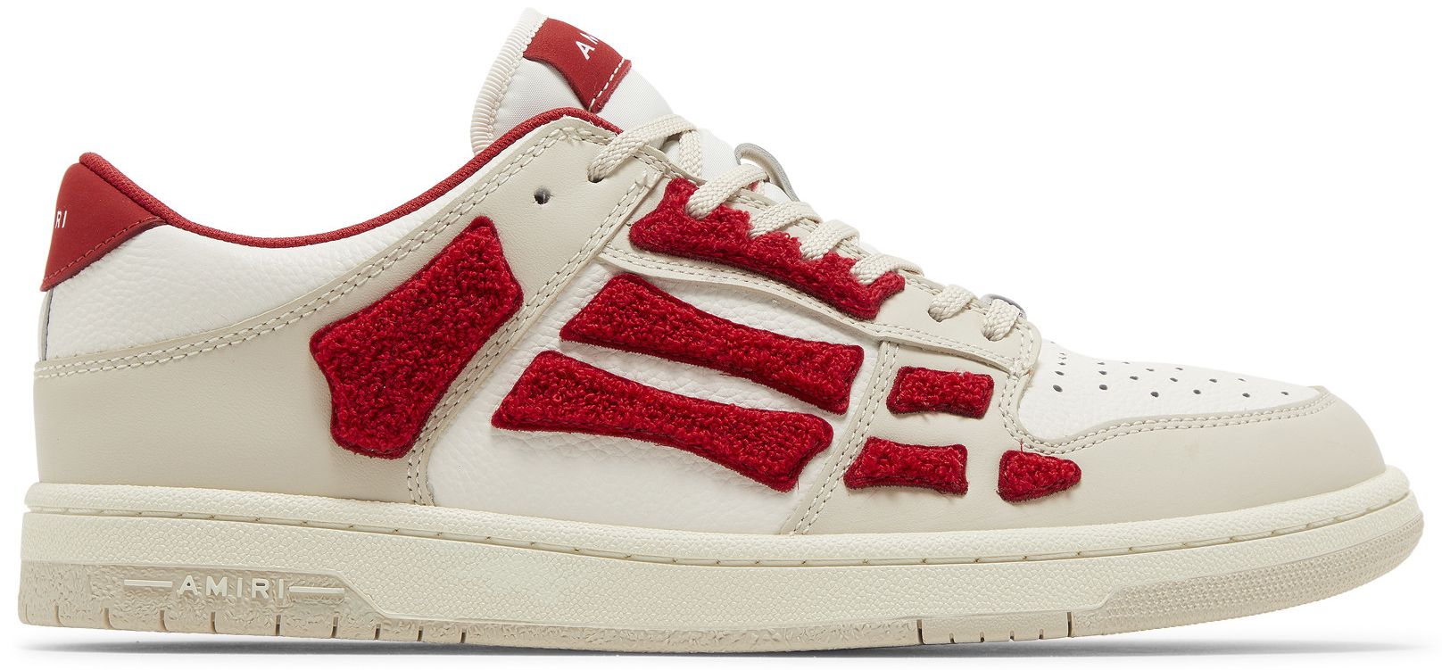 Buy Amiri Skel Top Low 'White Red Chenille' - PF23MFS008 610 | GOAT