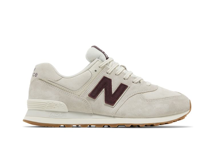 Buy New Balance 574 'Bone White Burgundy' - U574NOW | GOAT