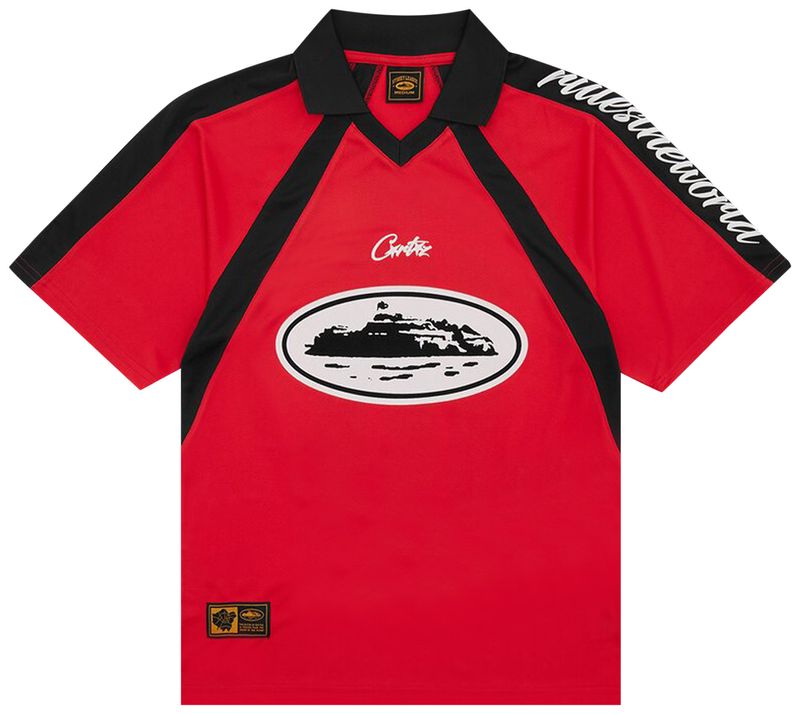 Buy Corteiz Alcatraz Football Jersey 'Red' - 8127 1FW230109AFJ RED | GOAT
