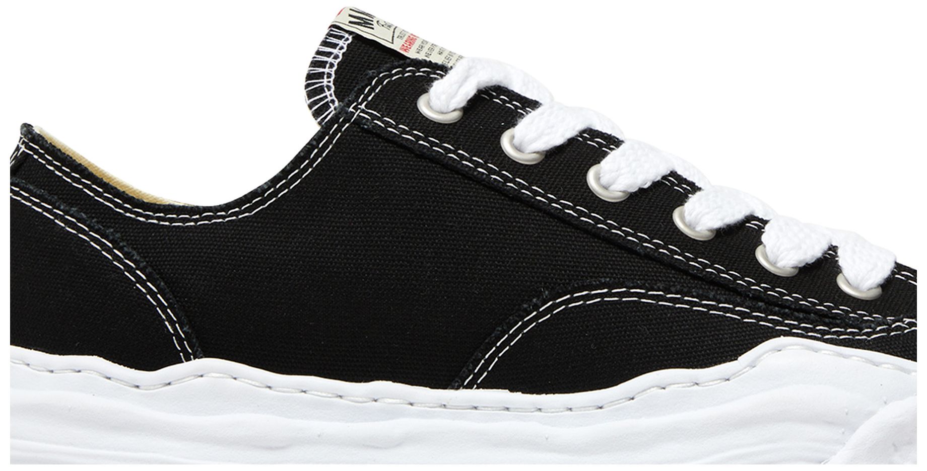 Buy Maison Mihara Yasuhiro Hank OG Sole Canvas Low 'Black White ...