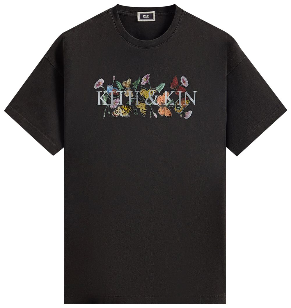 Buy Kith & Kin Butterfly Vintage Tee 'Black' - KHM031564 001 | GOAT