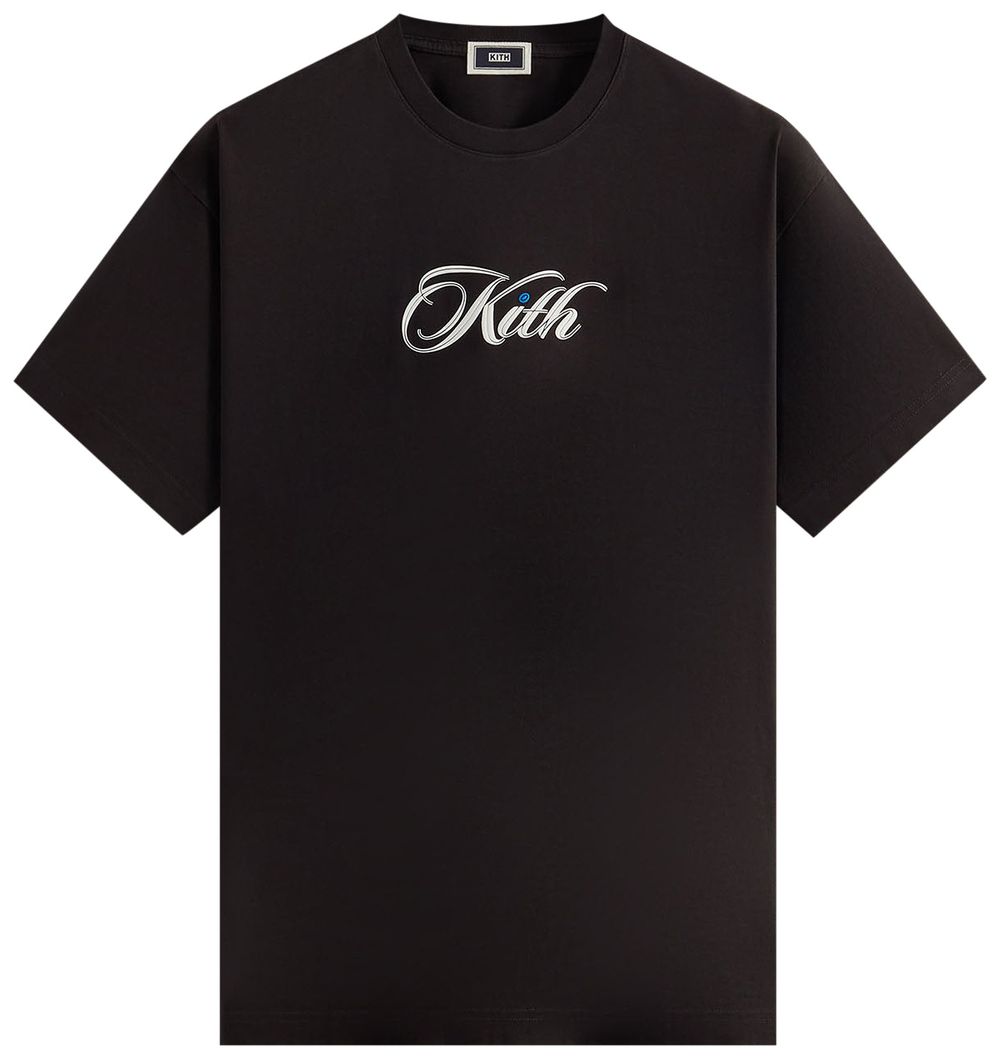 Buy Kith Cursive Logo Tee 'Black' - KHM031566 001 | GOAT