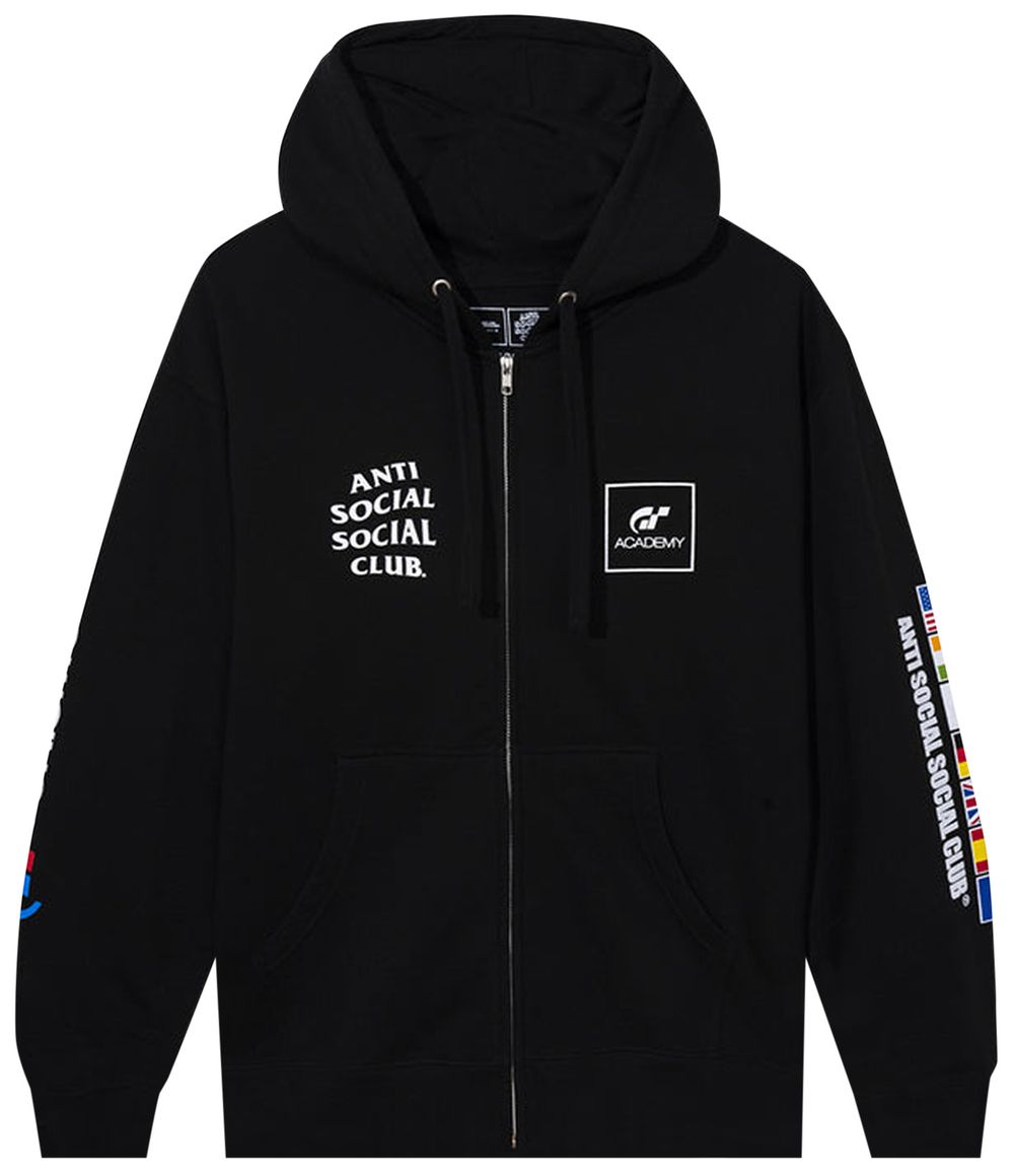 Buy Anti Social Social Club x Gran Turismo Flag Zip Hoodie 'Black ...