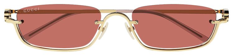 Buy Gucci Rectangular Frame Sunglasses 'Red' - GG1278S 003 | GOAT