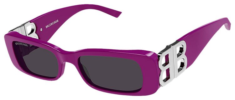 Buy Balenciaga Rectangular Frame Sunglasses Fuchsia Bb0096s 016 Goat