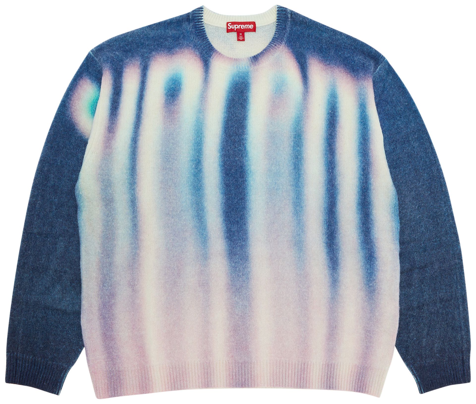 Buy Supreme Blurred Logo Sweater 'Blue' - FW23SK11 BLUE | GOAT