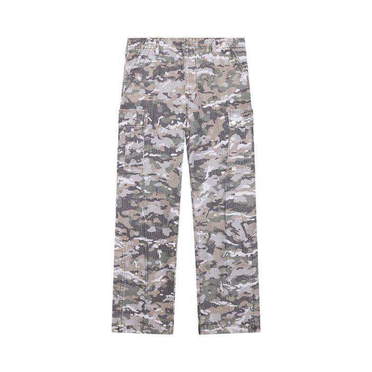 Buy Amiri M65 Camo Kick Flare Cargo Pants 'Green Camo' - PF23MDF039 526 ...