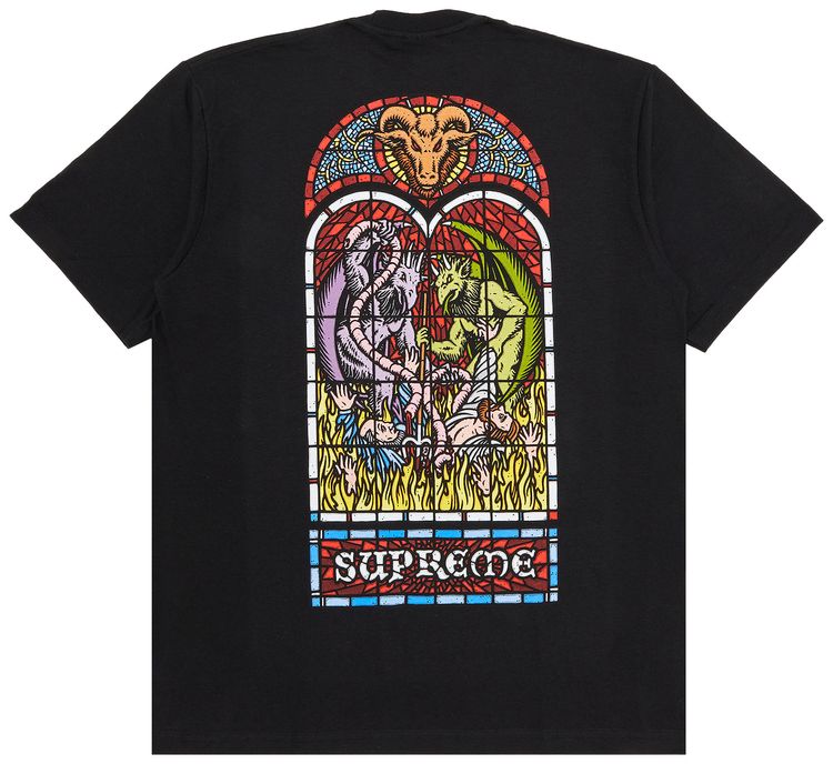 Buy Supreme Worship Tee 'Black' - FW23T24 BLACK | GOAT