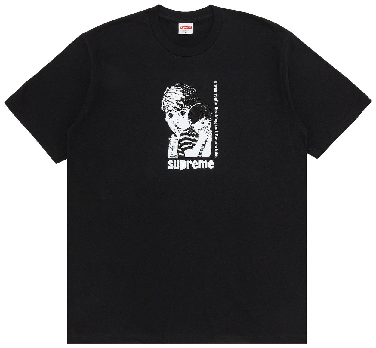 Buy Supreme Freaking Out Tee 'Black' - FW23T37 BLACK | GOAT