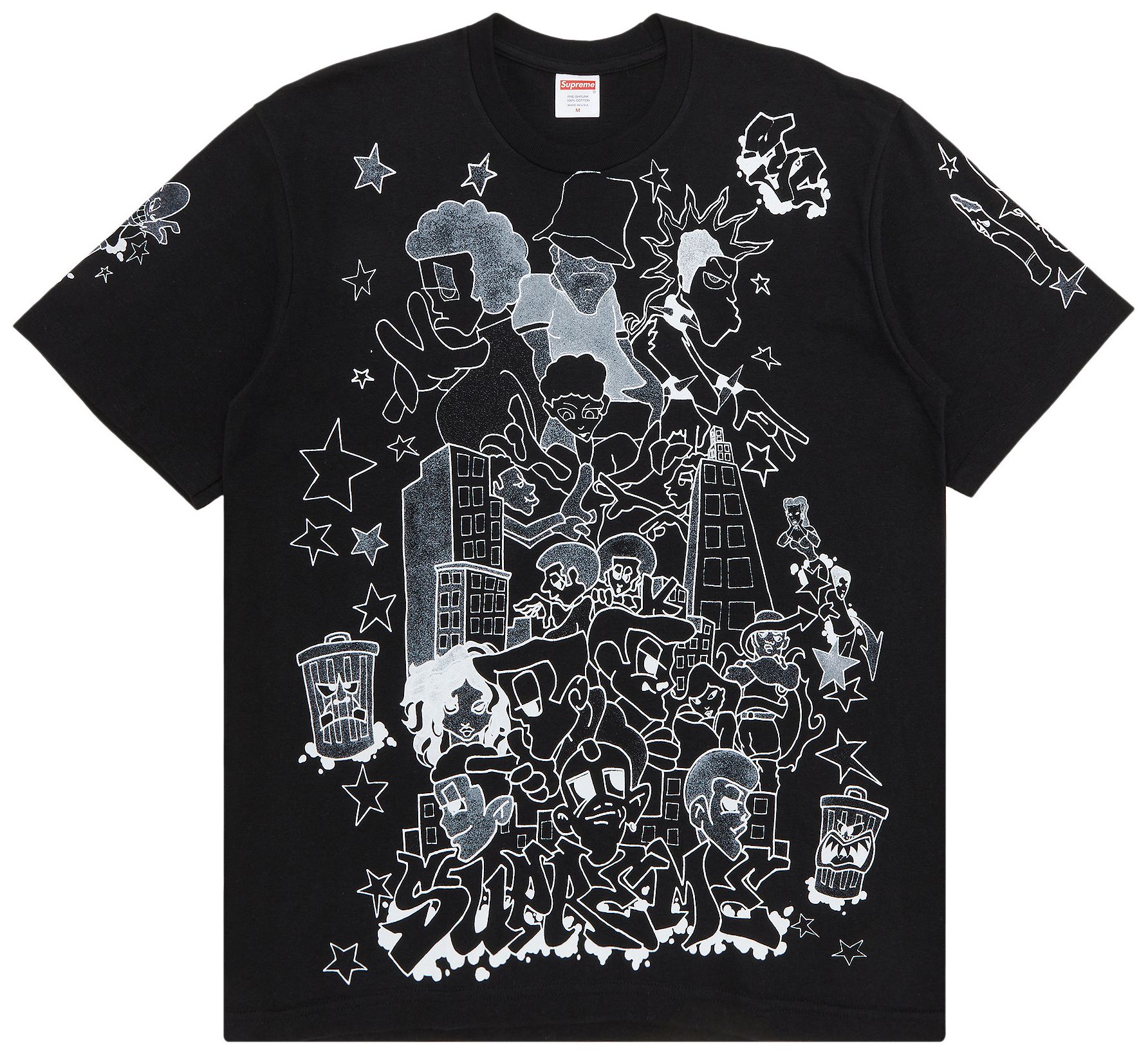 Buy Supreme Downtown Tee 'Black' - FW23T7 BLACK | GOAT