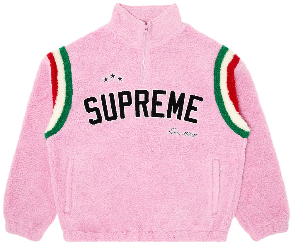 Buy Supreme Arc Half Zip Fleece Pullover 'Pink' - FW23J70 PINK | GOAT