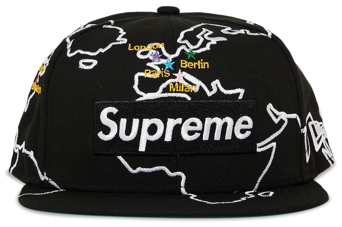 Buy Supreme Worldwide Box Logo New Era 'Black' - FW23H21 BLACK | GOAT