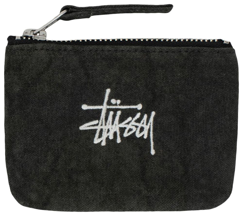 Buy Stussy Canvas Coin Pouch 'Washed Black' - 134256 WASH | GOAT