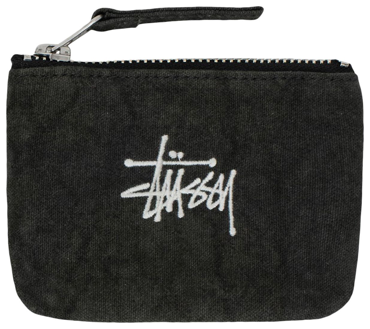Buy Stussy Canvas Coin Pouch 'Washed Black' - 134256 WASH | GOAT