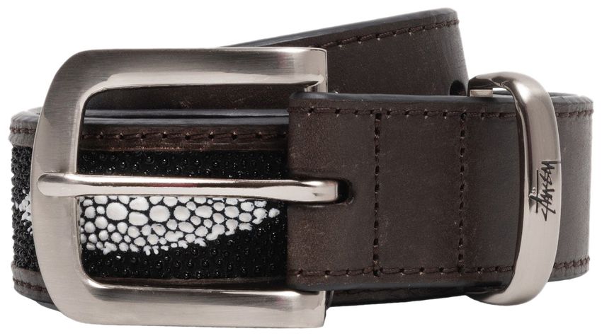 Stussy Manta Ray Print Overlay Belt 'Distressed Black' - Culture Circle