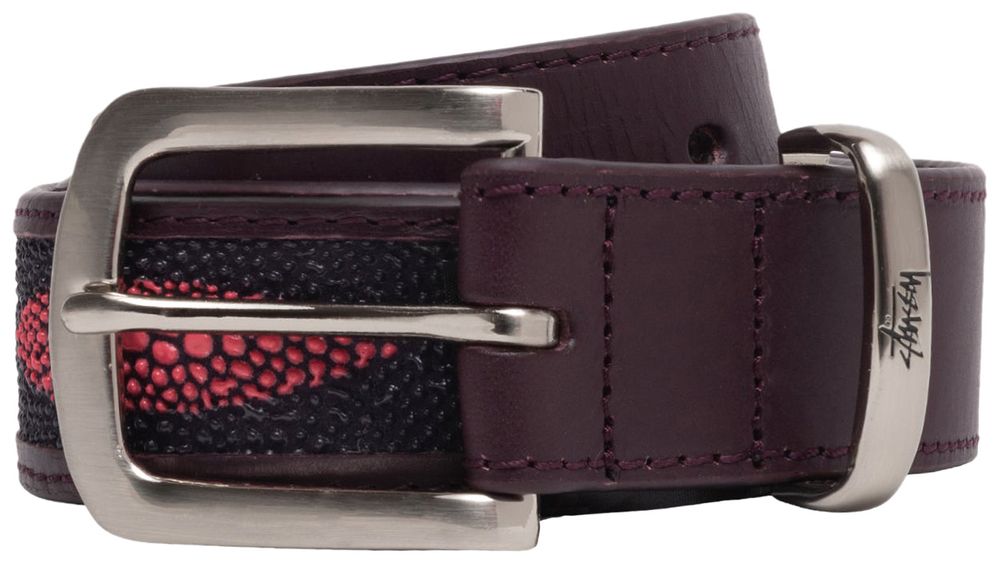 Buy Stussy Manta Ray Print Overlay Belt 'Plum' - 135189 PLUM | GOAT