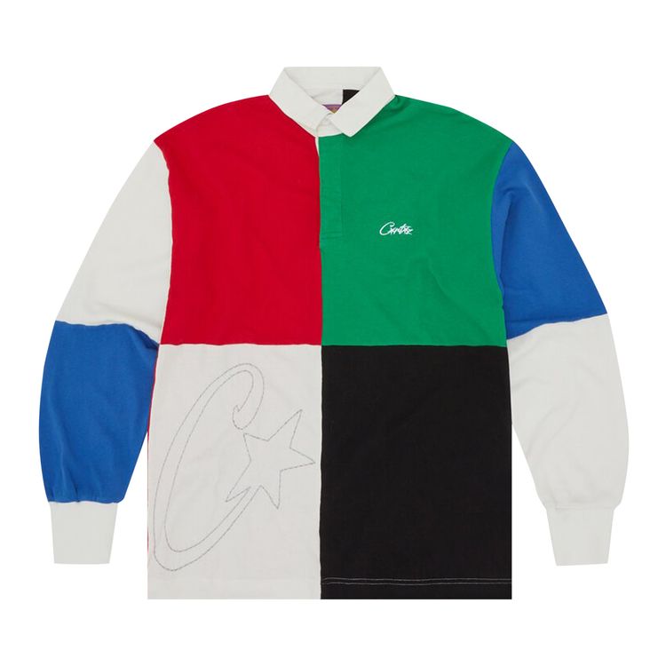 Buy Corteiz C-Star Rugby Shirt 'Multicolor' - 8127 1FW230101CSRS MULT ...
