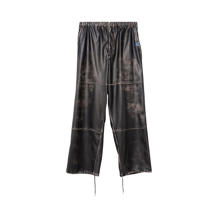 Buy Maison Mihara Yasuhiro Synthetic Leather Pants 'Black' - A11PT011 ...
