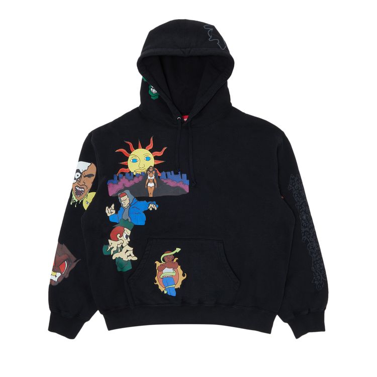 Buy Supreme Sunrise Hooded Sweatshirt 'Black' - FW23SW36 BLACK | GOAT