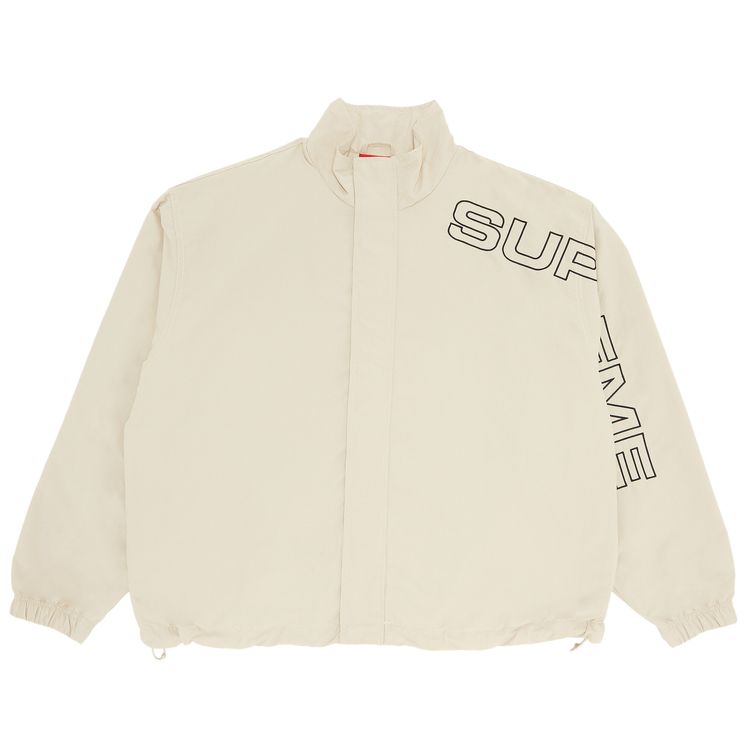 Buy Supreme Spellout Embroidered Track Jacket 'Sand' - FW23J109 SAND | GOAT