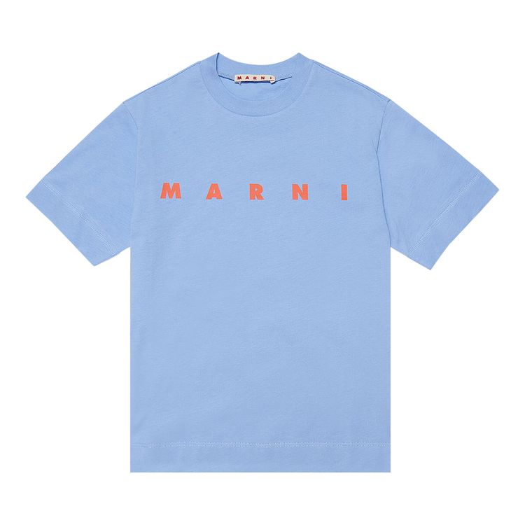Buy Marni Kids Logo Printed Tee 'Light Blue' - M002MV M00HZ 0M844 | GOAT