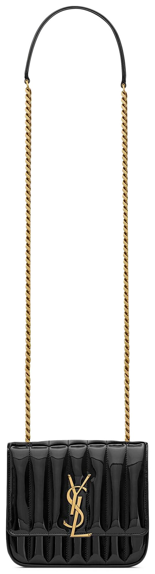 Buy Saint Laurent Vicky Logo Plaque Crossbody Bag 'Black' - 538439 ...