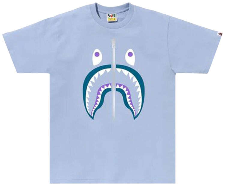 Buy BAPE Colors Shark Tee 'Sax' - 1J30 110 018 SAX | GOAT