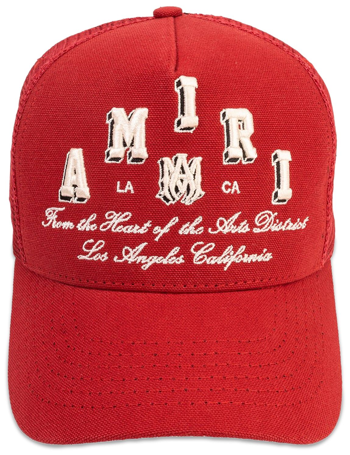 Buy Amiri Varsity Trucker Hat 'Red' - PF23MAH018 610 RED | GOAT