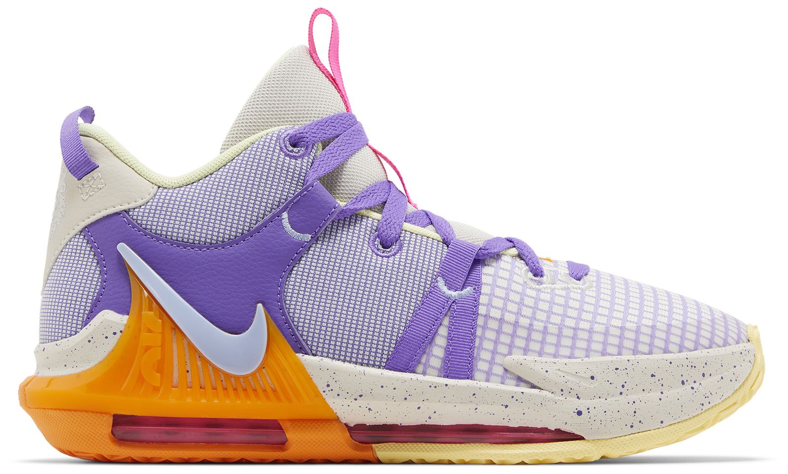 Buy Nike LeBron Witness 7 GS 'Action Grape Vivid Orange' - DQ8650 101 ...