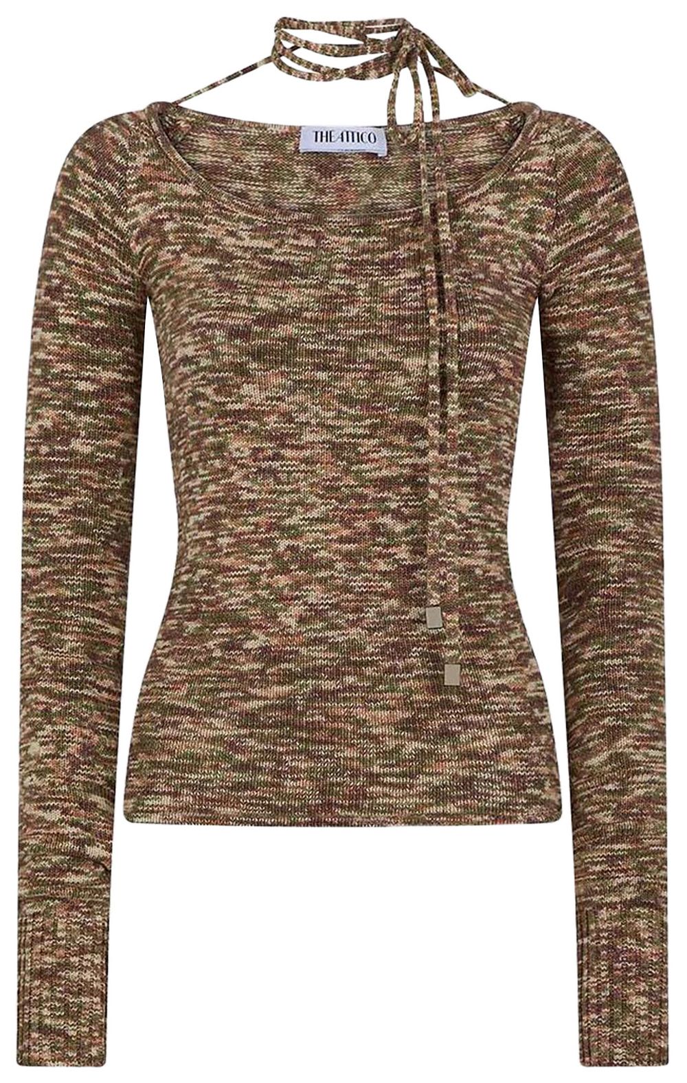 Buy The Attico Heather Sweater 'Brown Forest' - 227WCK65 KC057 384 | GOAT