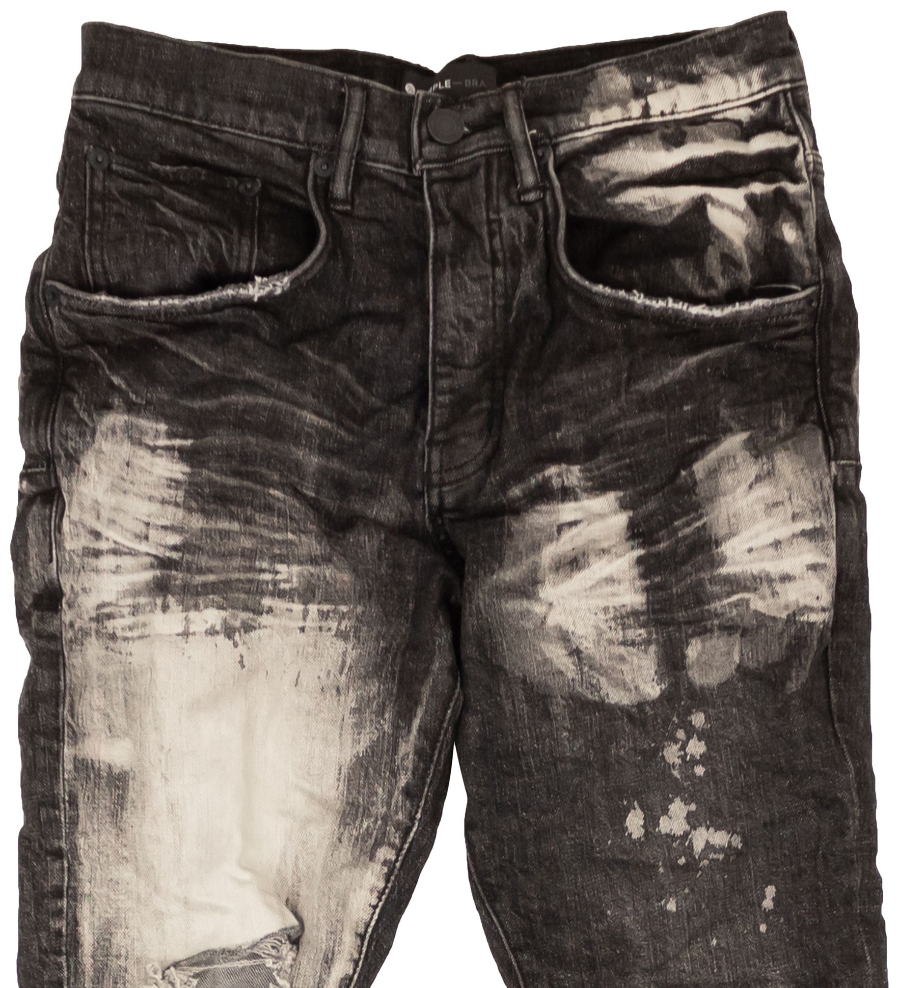 Buy PURPLE BRAND Big Bleach Blowout Skinny Jeans 'Black' - P002 BLBB222 ...