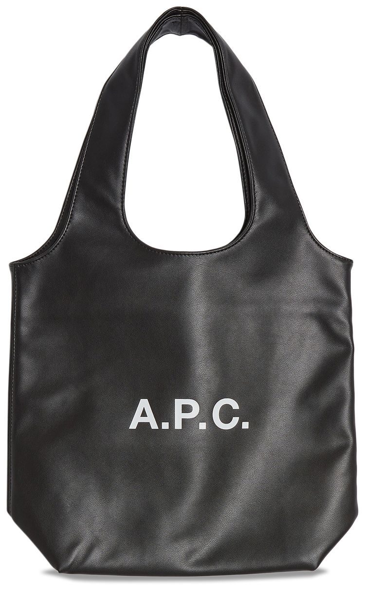 Buy A.P.C. Ninon Faux Leather Tote Bag 'Black' - PUAAT M61861 LZZ | GOAT UK