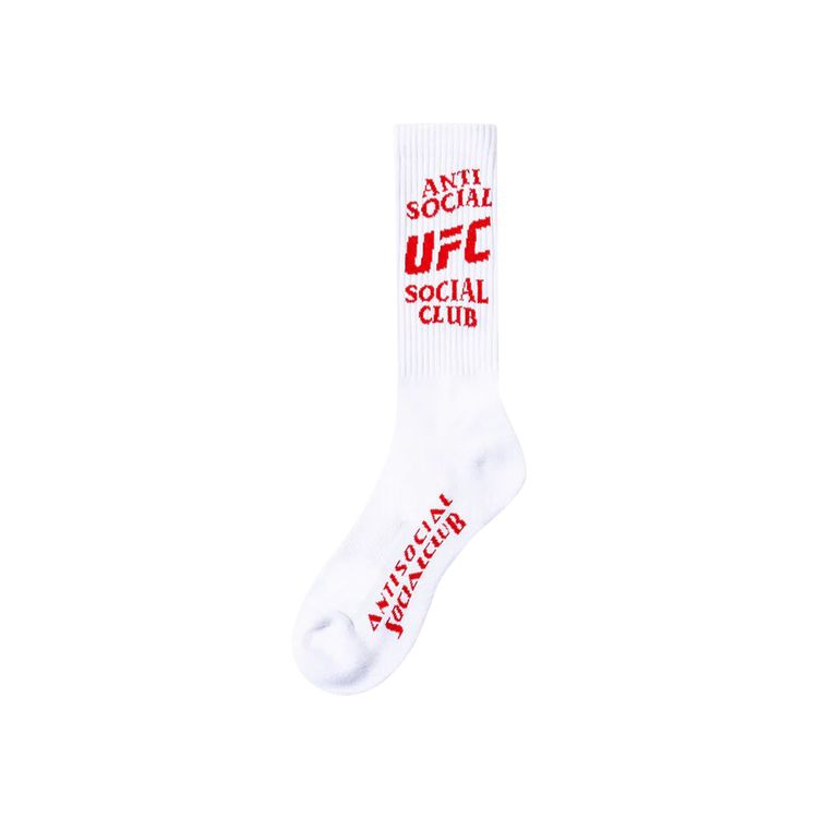 Buy Anti Social Social Club x UFC Footwork Socks 'White' - 0657 ...