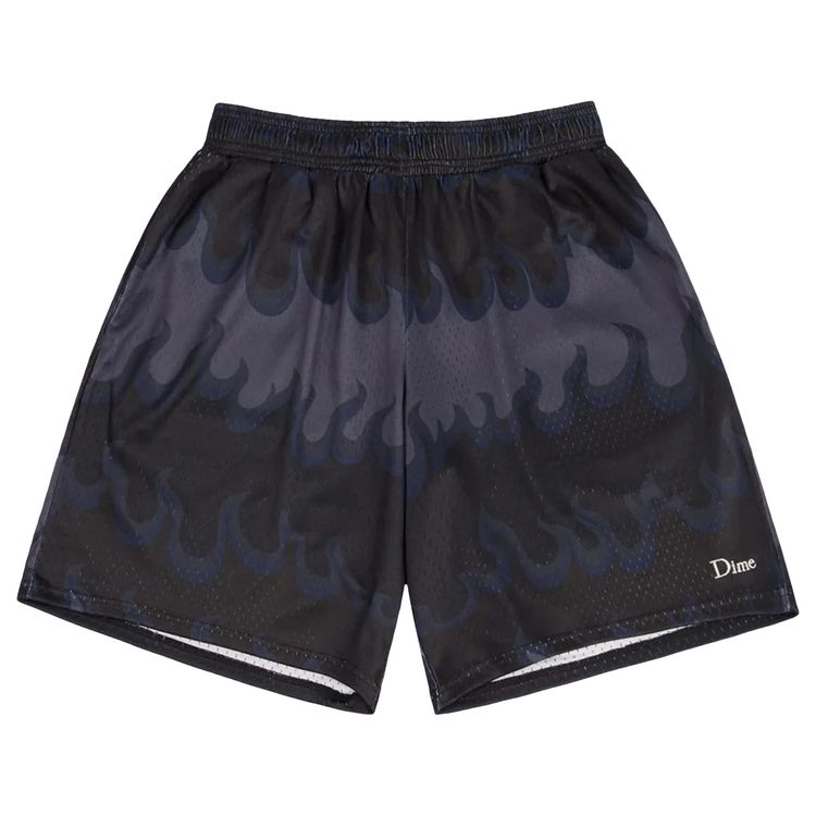 Buy Dime Space Flame Mesh Shorts 'Black' - DIME23D1F36BLK | GOAT