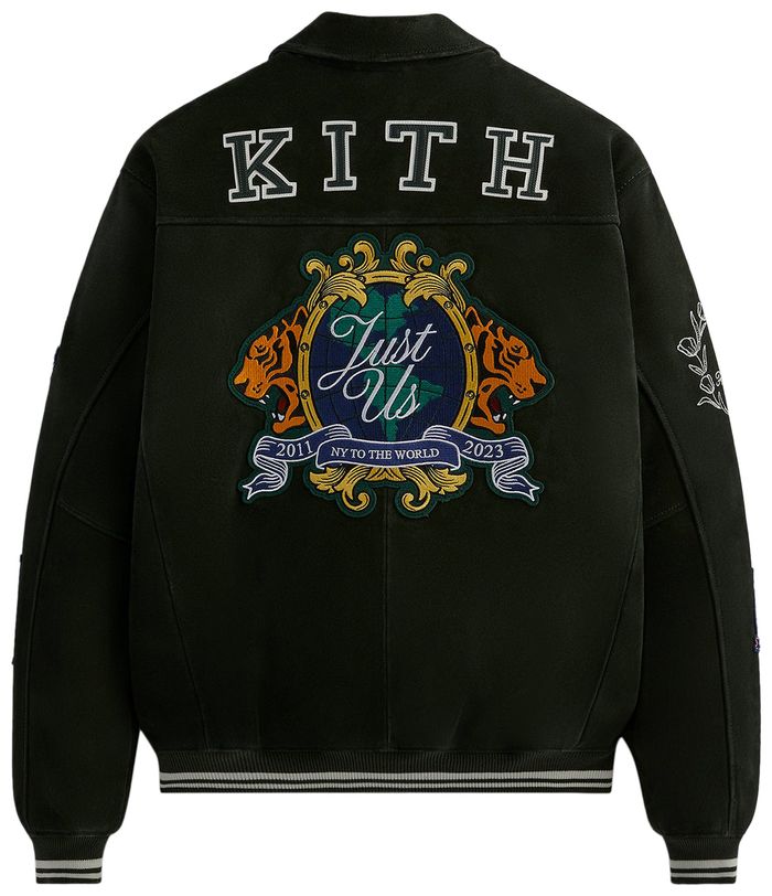 Buy Kith Suede Coaches Jacket 'Stadium' - KHM010337 302 | GOAT