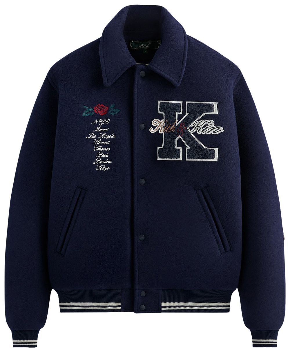 Buy Kith Wool Coaches Jacket 'Nocturnal' - KHM010362 413 | GOAT