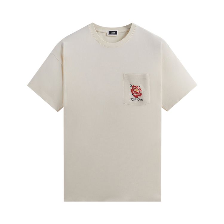 Buy Kith Peony Pocket Tee 'Sandrift' - KHM031471 104 | GOAT