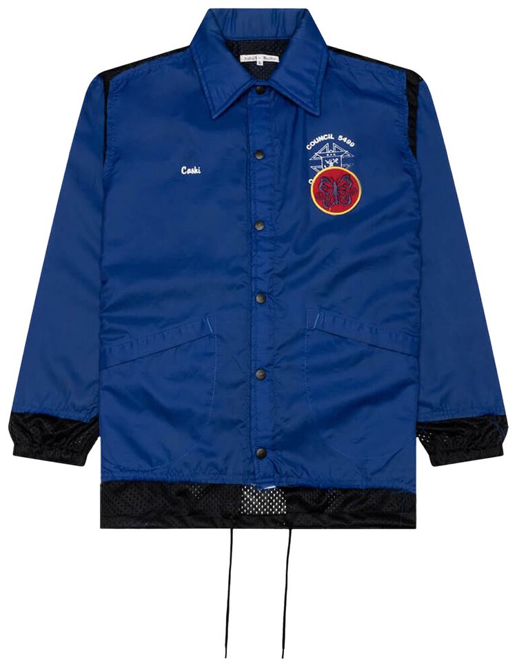 Buy Needles Coach Covered Jacket 'Blue' - MR342 BLUE | GOAT