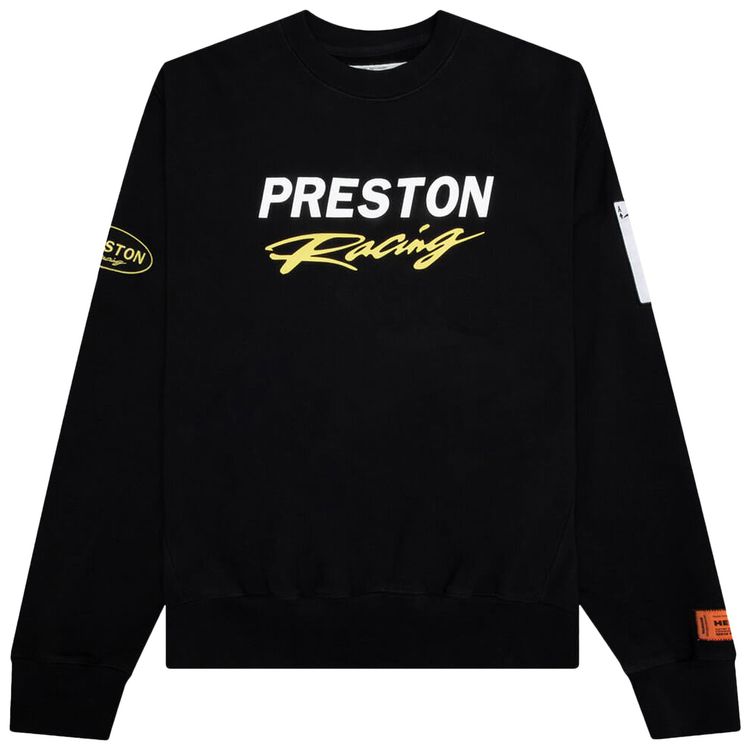 Buy Heron Preston Preston Racing Crewneck 'Black/White ...