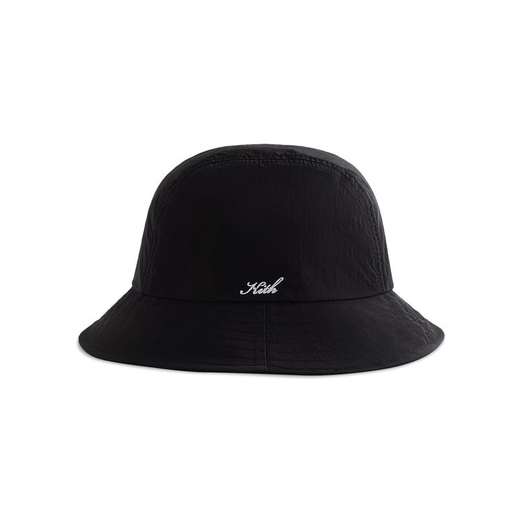 Buy Kith Nylon Camper Bucket Hat 'Black' - KHM050413 001 | GOAT
