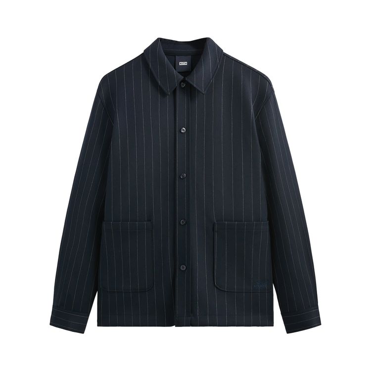 Buy Kith Double Weave Boxy Collared Overshirt 'Nocturnal' - KHM010364 ...