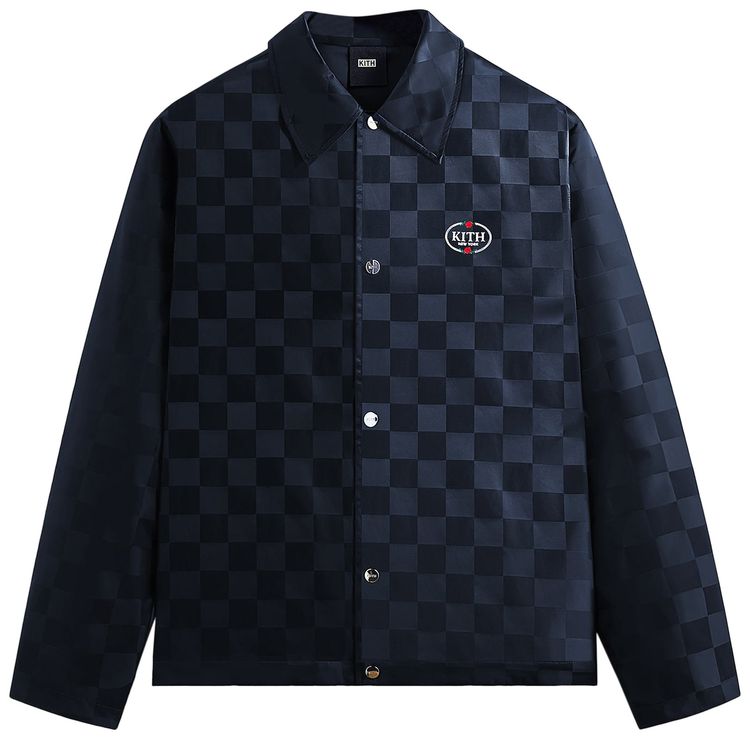 Buy Kith Checkered Satin Coaches Jacket 'Nocturnal' - KHM010372 413 | GOAT