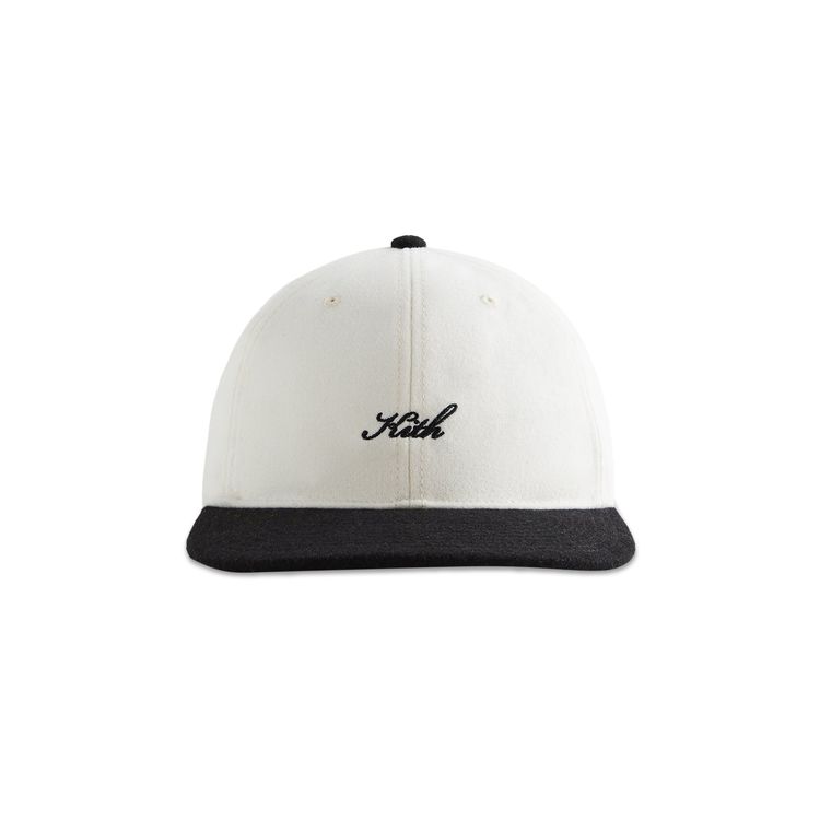Buy Kith Two Tone Wool Script Cap 'Black' - KHM050433 001 | GOAT