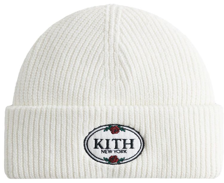 Buy Kith Rose Embroidered Cuffed Beanie 'Whirl' - KHM050390 108 | GOAT