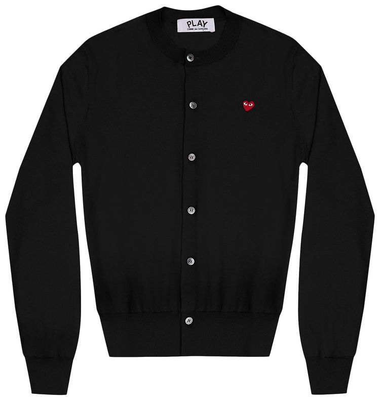 Buy Comme des Garçons PLAY Small Heart Cardigan 'Black' - AZ N053 051 1 ...