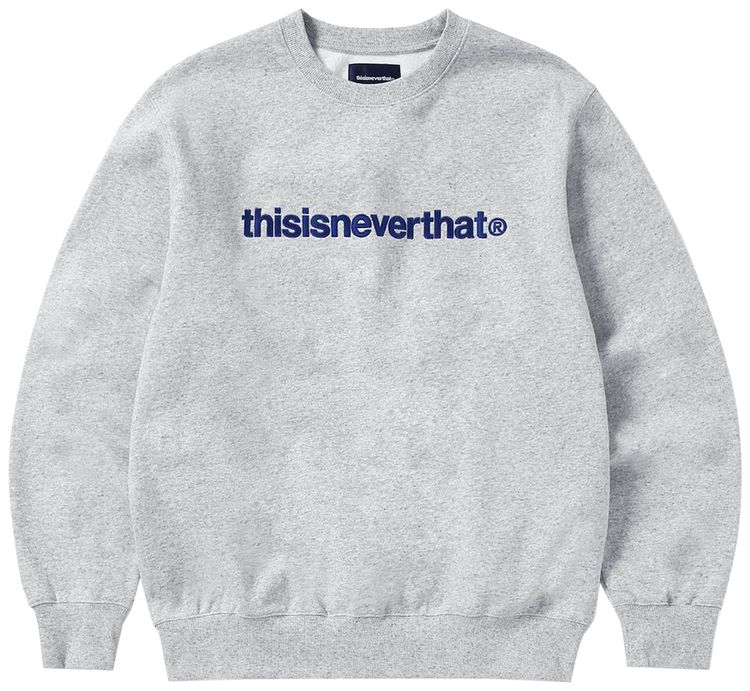 Buy thisisneverthat T-Logo Crewneck 'Heather Grey' - TN220TSWCW01 HEAT | GOAT
