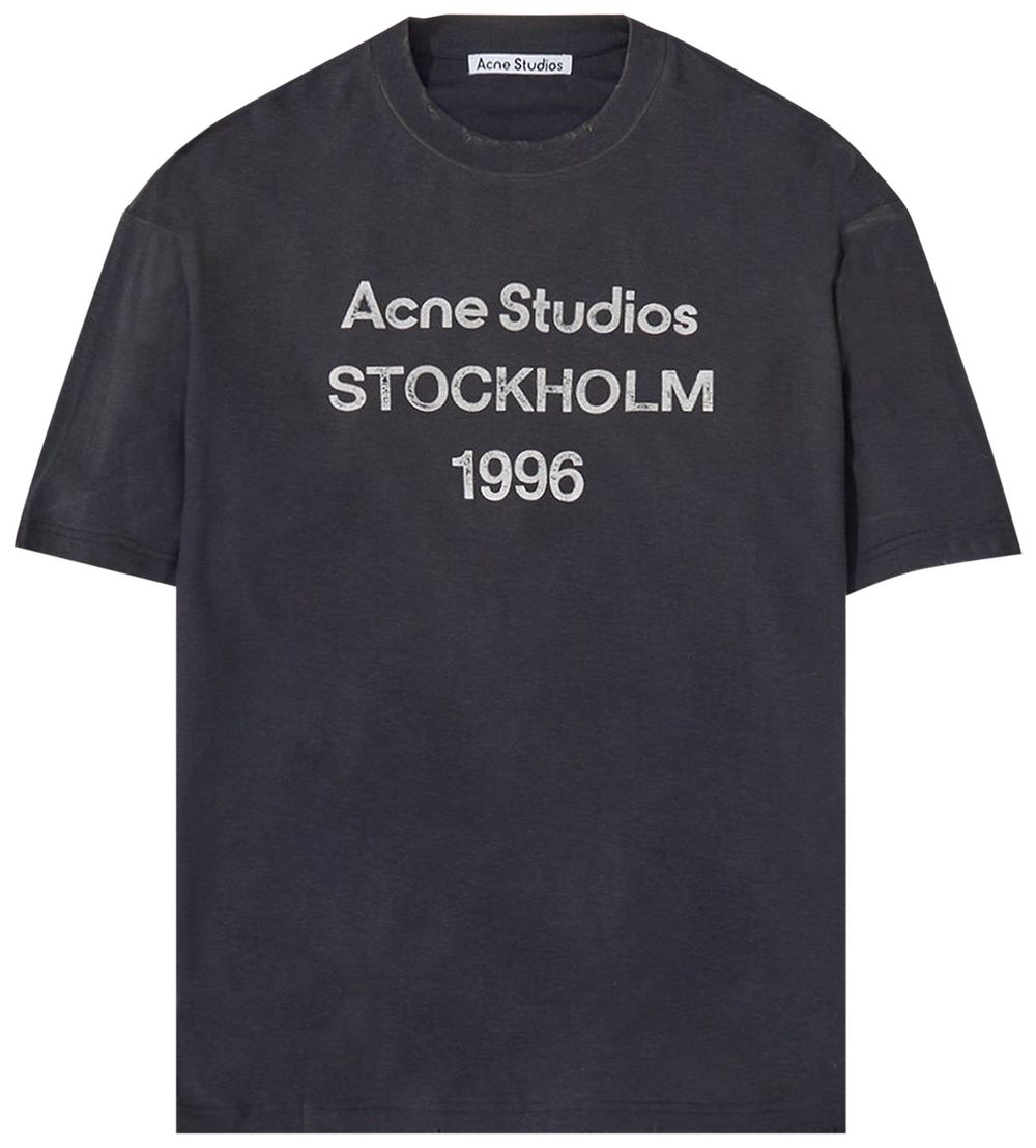 Buy Acne Studios Logo T-Shirt 'Faded Black' - CL0196 GOAT FADE | GOAT