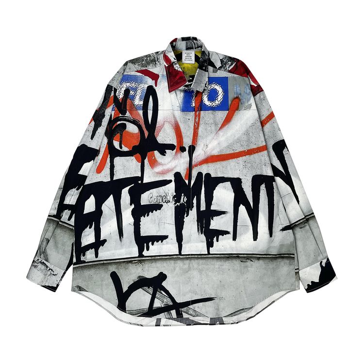 Buy Vetements Graffiti Shirt 'Graffiti Print Grey' - UE54SH340G GRAF | GOAT